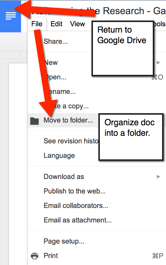 Move Google Doc To A Folder And Organize Into Multiple Folders
