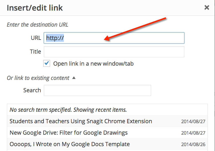 Control K Create A Hyperlink Teacher Tech