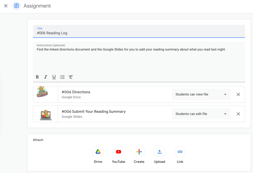 My Best Google Classroom Tip: Number Your Assignments