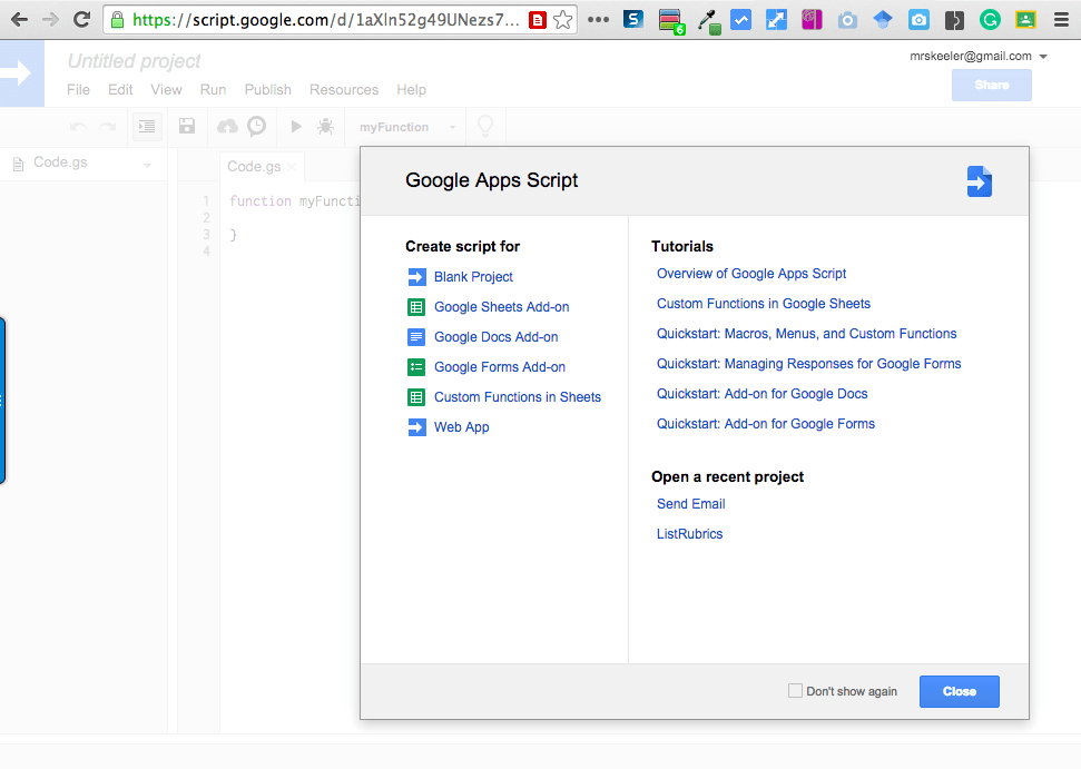 Start Here A Quick Google Apps Script Project Teacher Tech