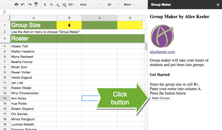 Group Maker: Automatically Make Groups with Google Sheets - Teacher ...