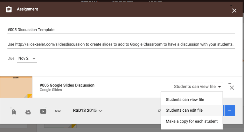 Google Slides: Discussion Template - Teacher Tech with Alice Keeler