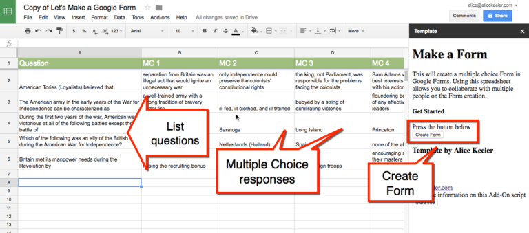 Together... Let's Make a Google Form - Teacher Tech with Alice Keeler