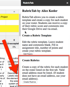 Updated: Epic Rubric on Google Sheets - Teacher Tech with Alice Keeler