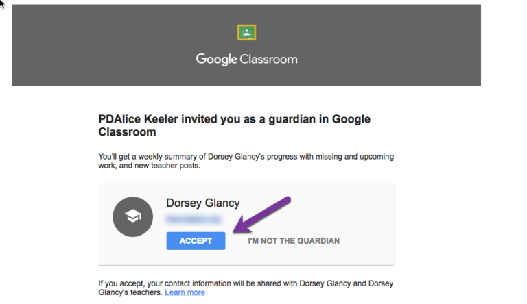 Google Classroom: Guardian Emails - Only One Teacher Enters Email ...