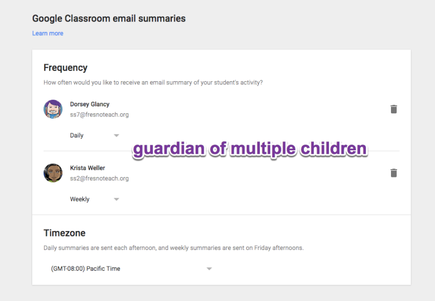 Google Classroom: Guardian Emails - Only One Teacher Enters Email ...