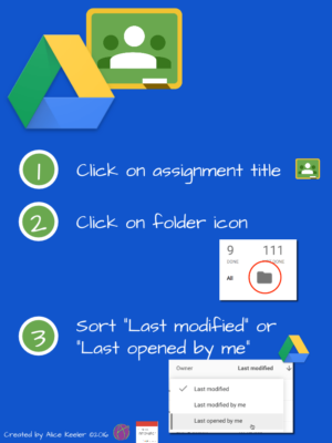 Google Classroom: Viewing Student Work in Google Drive [infographic ...