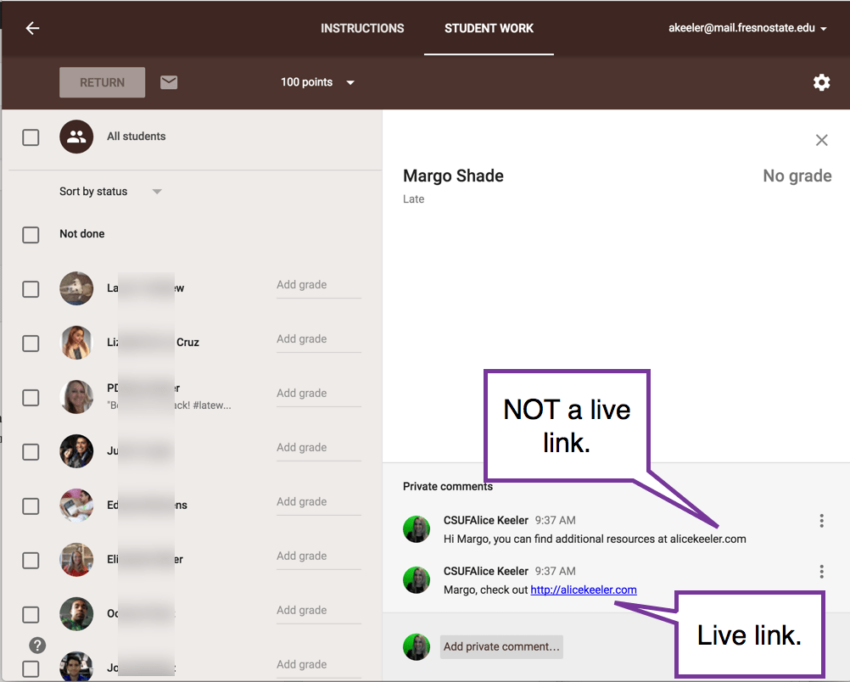Google Classroom: Provide Links - Teacher Tech with Alice Keeler