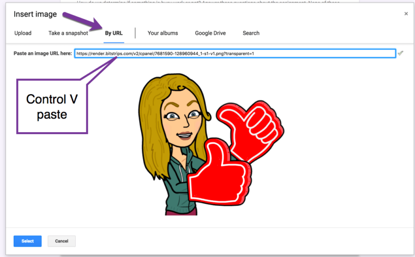Insert a Bitmoji Into Your Google Form - Teacher Tech with Alice Keeler