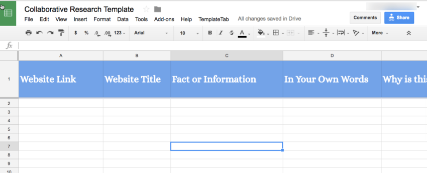 Google Classroom: TemplateTab for Groups - Teacher Tech with Alice Keeler