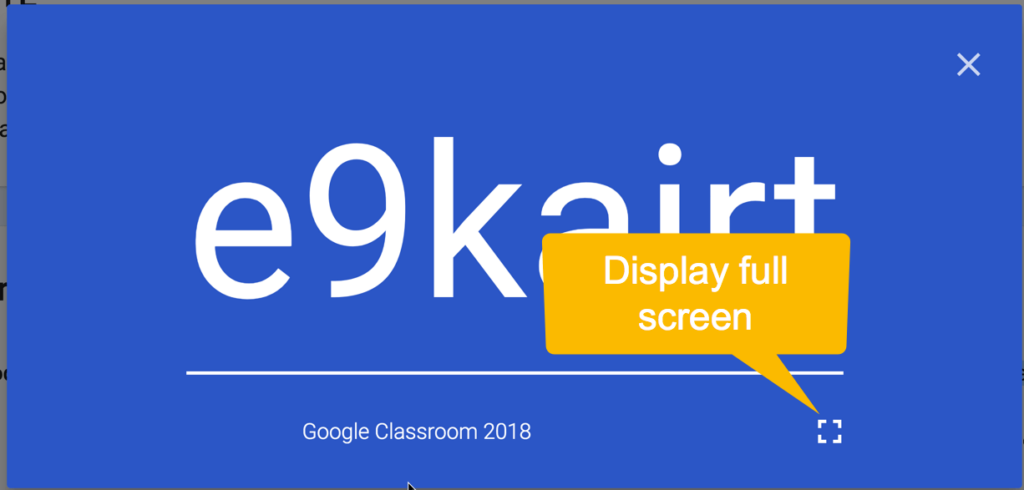 Google Classroom: Display the Class Code - Teacher Tech with Alice Keeler