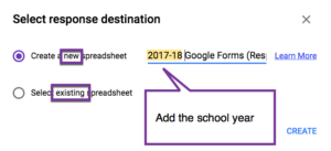 Google Forms: Create a Spreadsheet - Teacher Tech with Alice Keeler