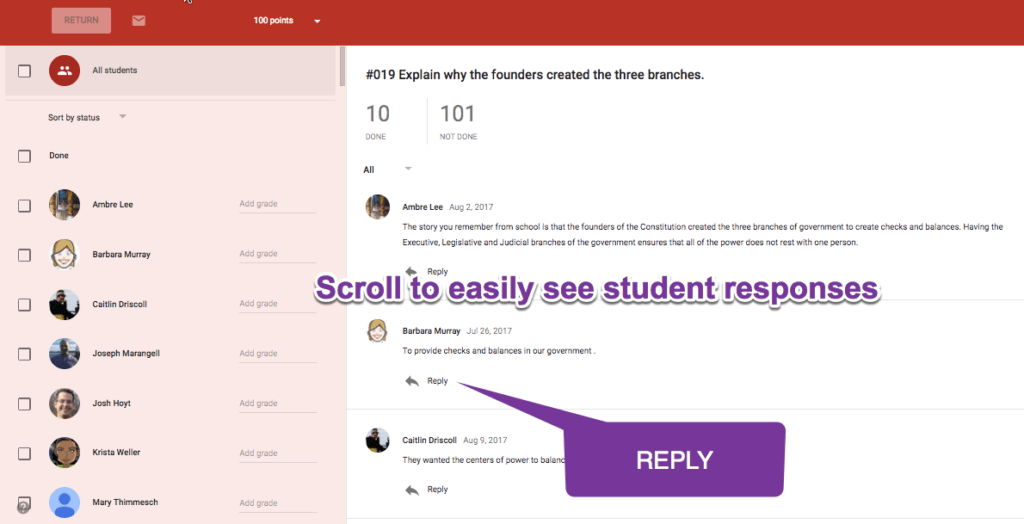6 Uses for Google Classroom Ask a Question - Teacher Tech with Alice Keeler