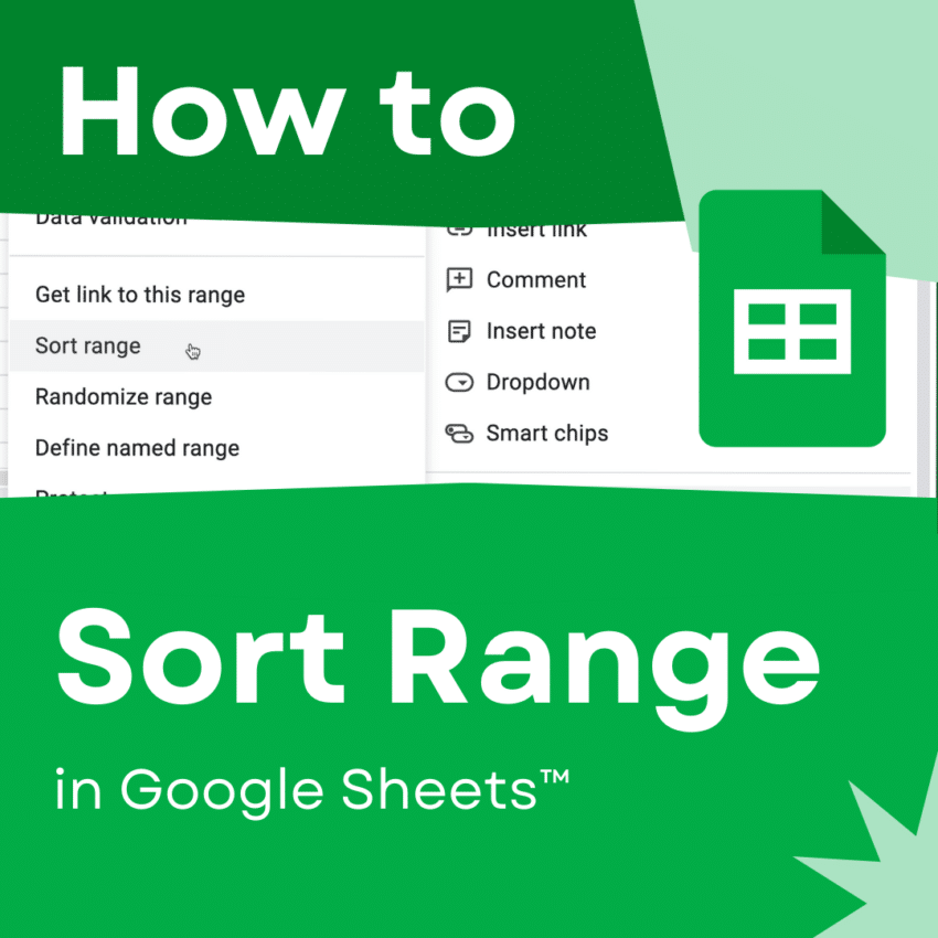Mastering the Art of Sort Range in Google Sheets - Teacher Tech with ...