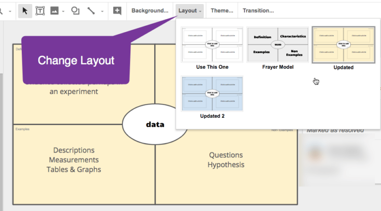 Google Slides: Frayer Model - Teacher Tech with Alice Keeler