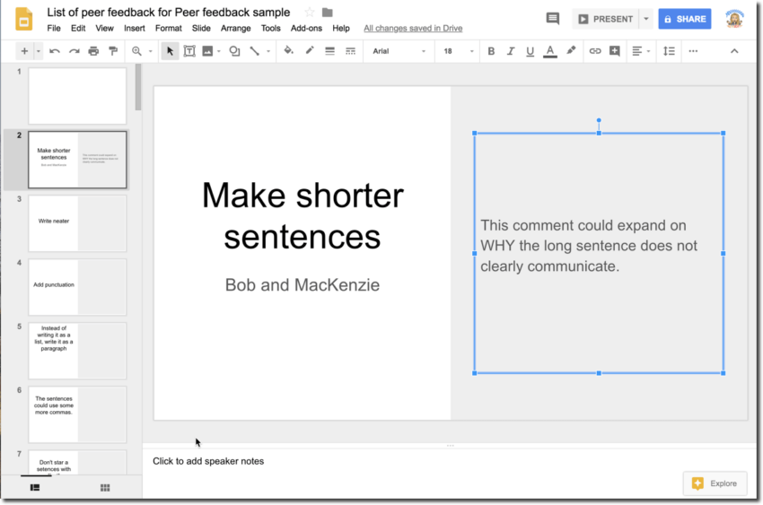 Teach Students How to Give Peer Feedback - Teacher Tech with Alice Keeler