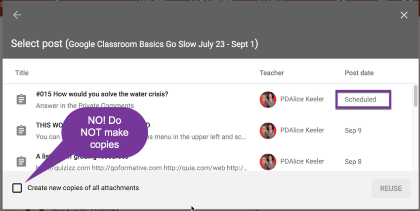 Google Classroom: Schedule Assignments - Teacher Tech with Alice Keeler