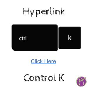 Hyperlink Control K Teacher Tech