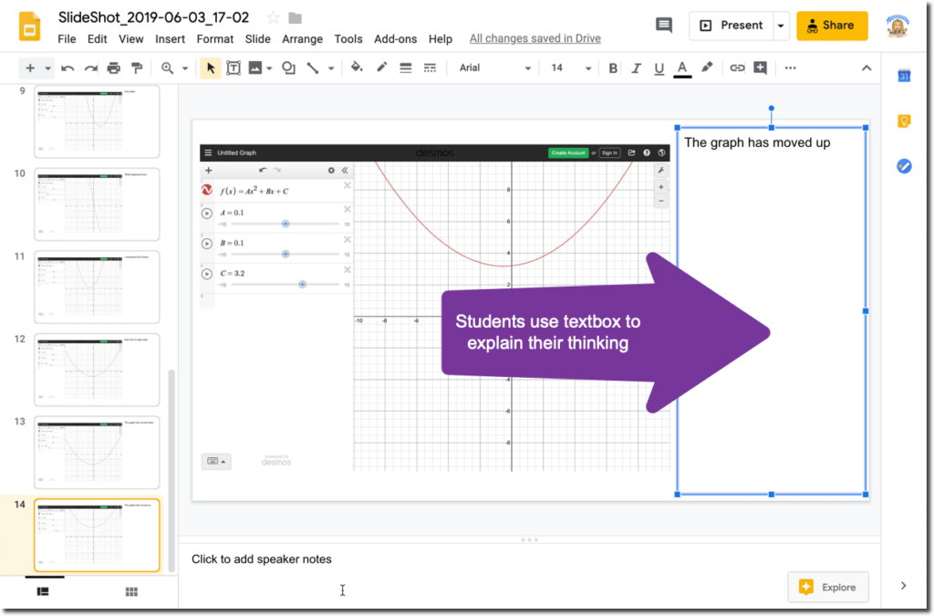 SlideShot Math with Desmos - Teacher Tech with Alice Keeler