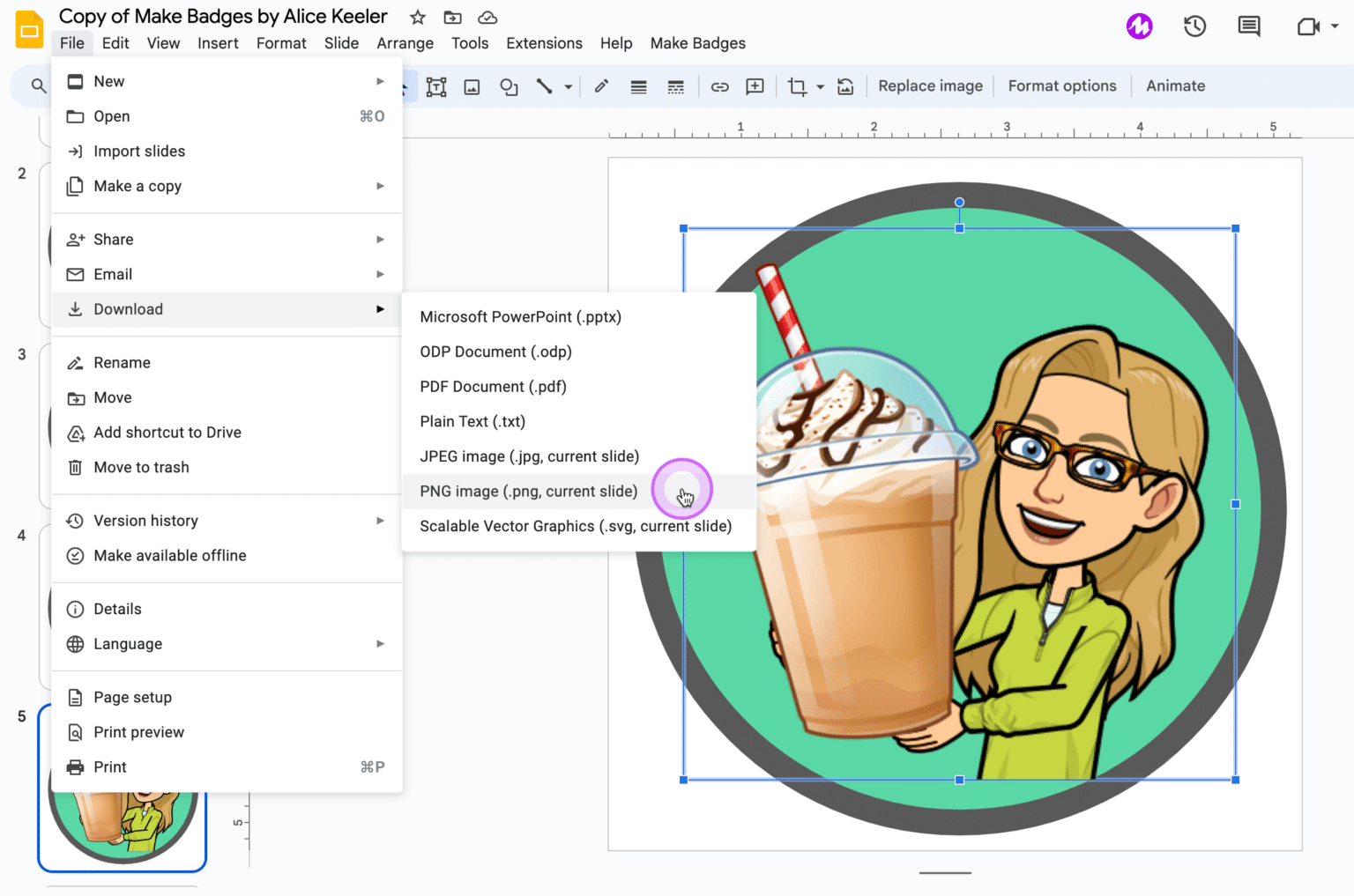 Google Slides Badge Maker - by Alice Keeler