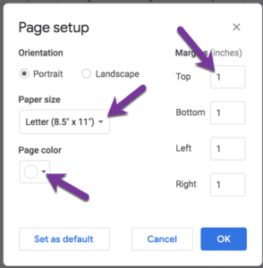 Google Docs: Change Background Color - Teacher Tech with Alice Keeler