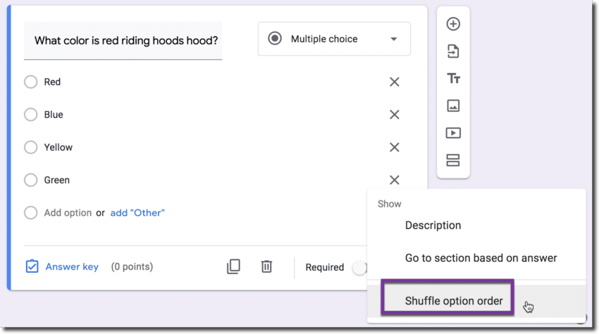 SELF GRADING - Google Form - Teacher Tech with Alice Keeler