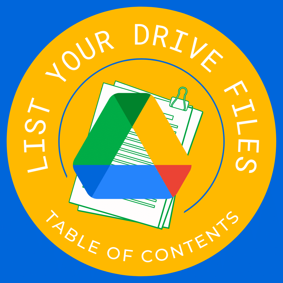 Google Drive Create A Table Of Contents For A Folder Teacher Tech