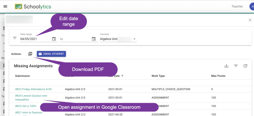 Missing Classroom Assignments Report in Google - Teacher Tech with ...