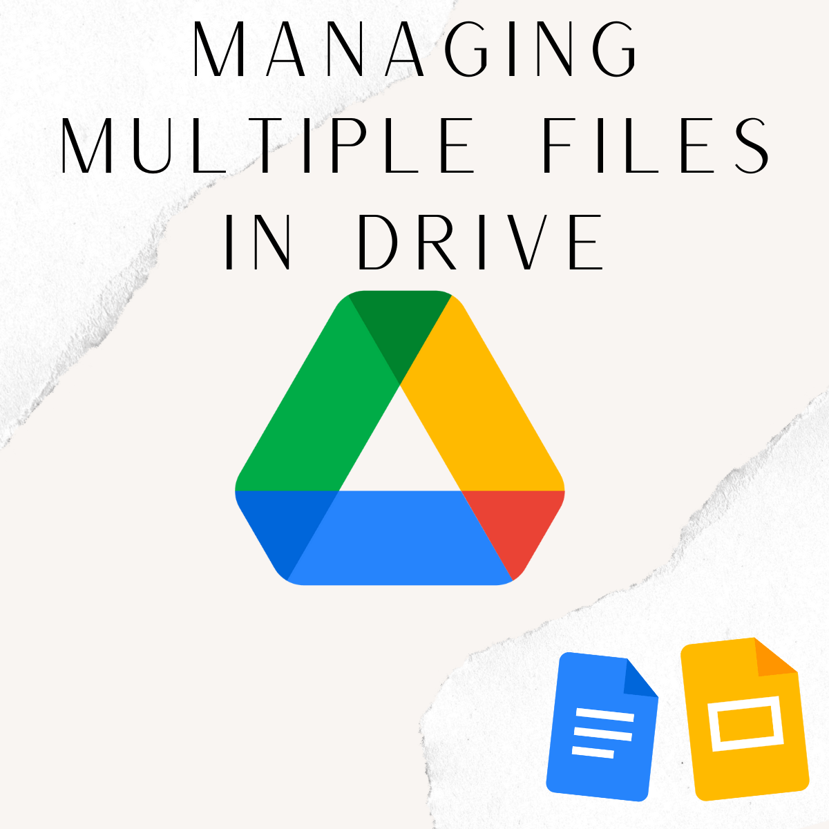 Google Drive Selecting Multiple Files Teacher Tech