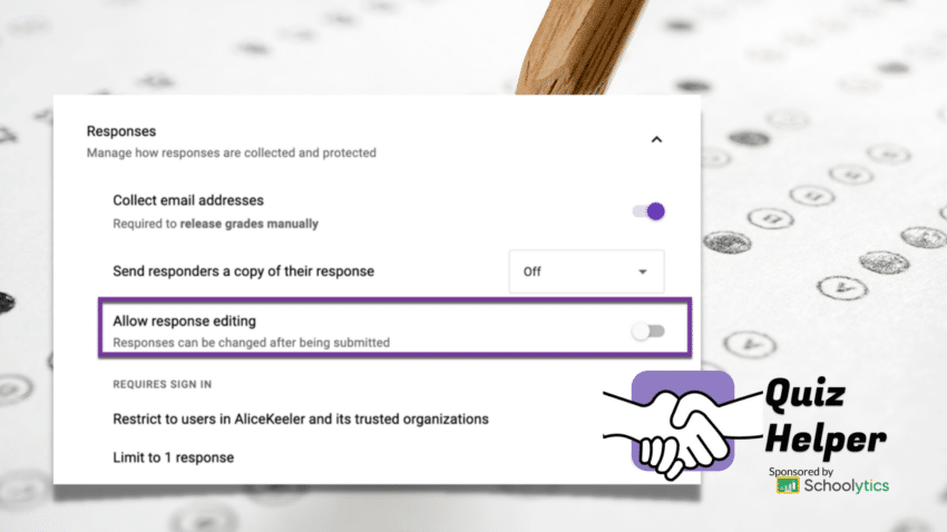 How to Use Quiz Helper for Google Forms™ - Teacher Tech with Alice Keeler