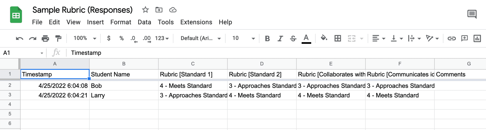 How to Make a Rubric with Multiple Choice Grid in Google Forms ...