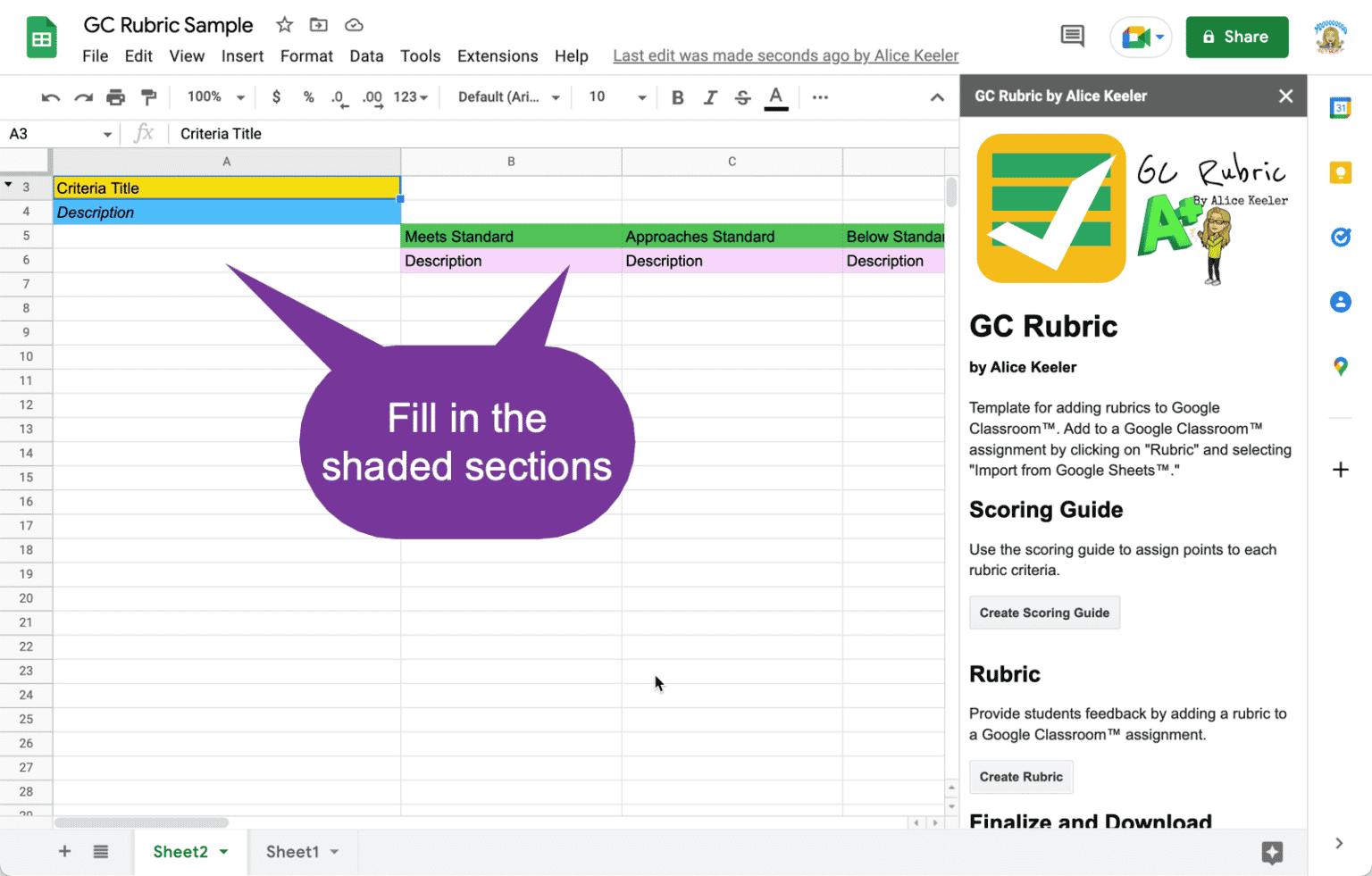 FASTER! Create Rubrics for Google Classroom - Teacher Tech with Alice ...
