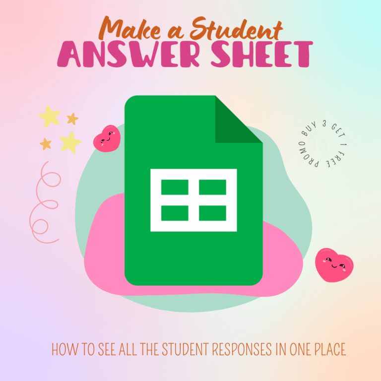 Make a Student Answer Sheet - Teacher Tech with Alice Keeler