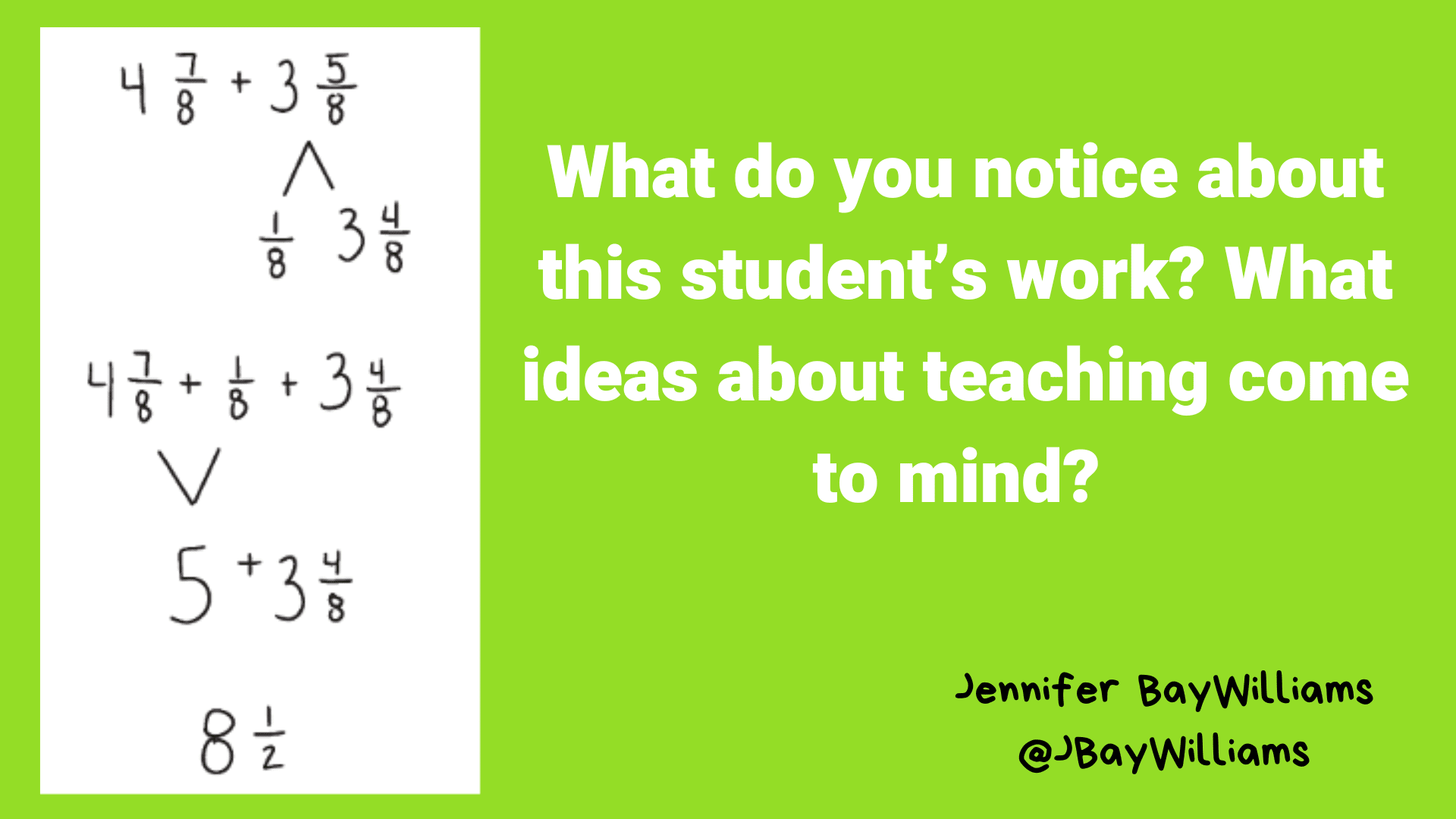 Students Should Decompose Fractions - Teacher Tech with Alice Keeler