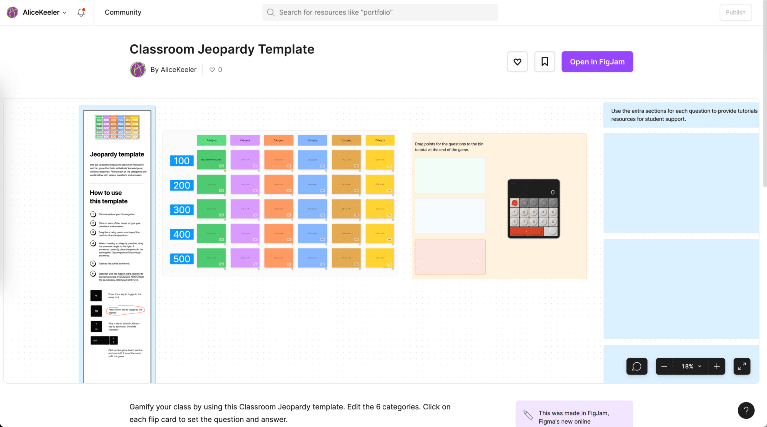 Classroom Jeopardy Template in FigJam - Teacher Tech with Alice Keeler