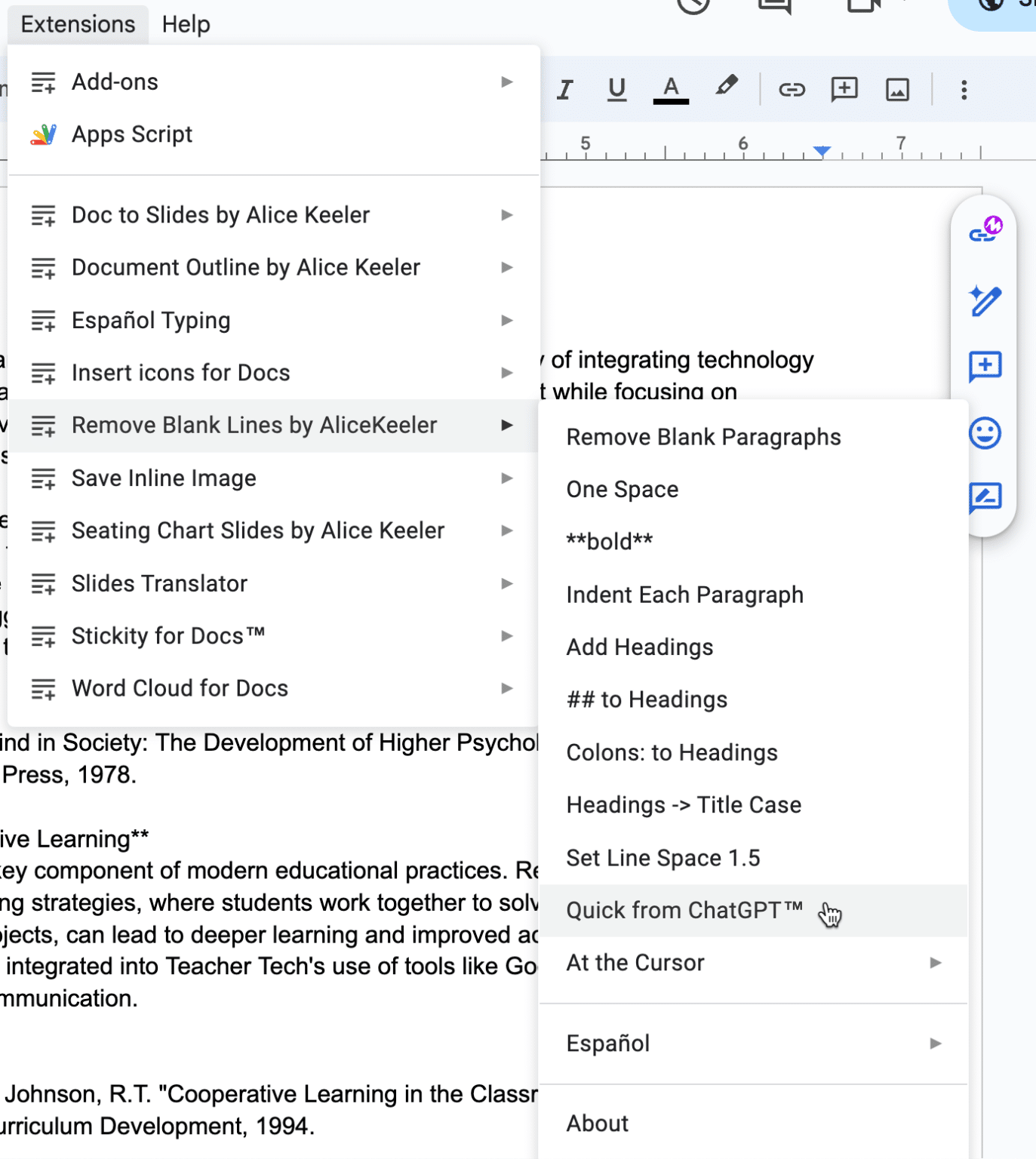 How to Convert Markdown in Google Docs - Teacher Tech with Alice Keeler