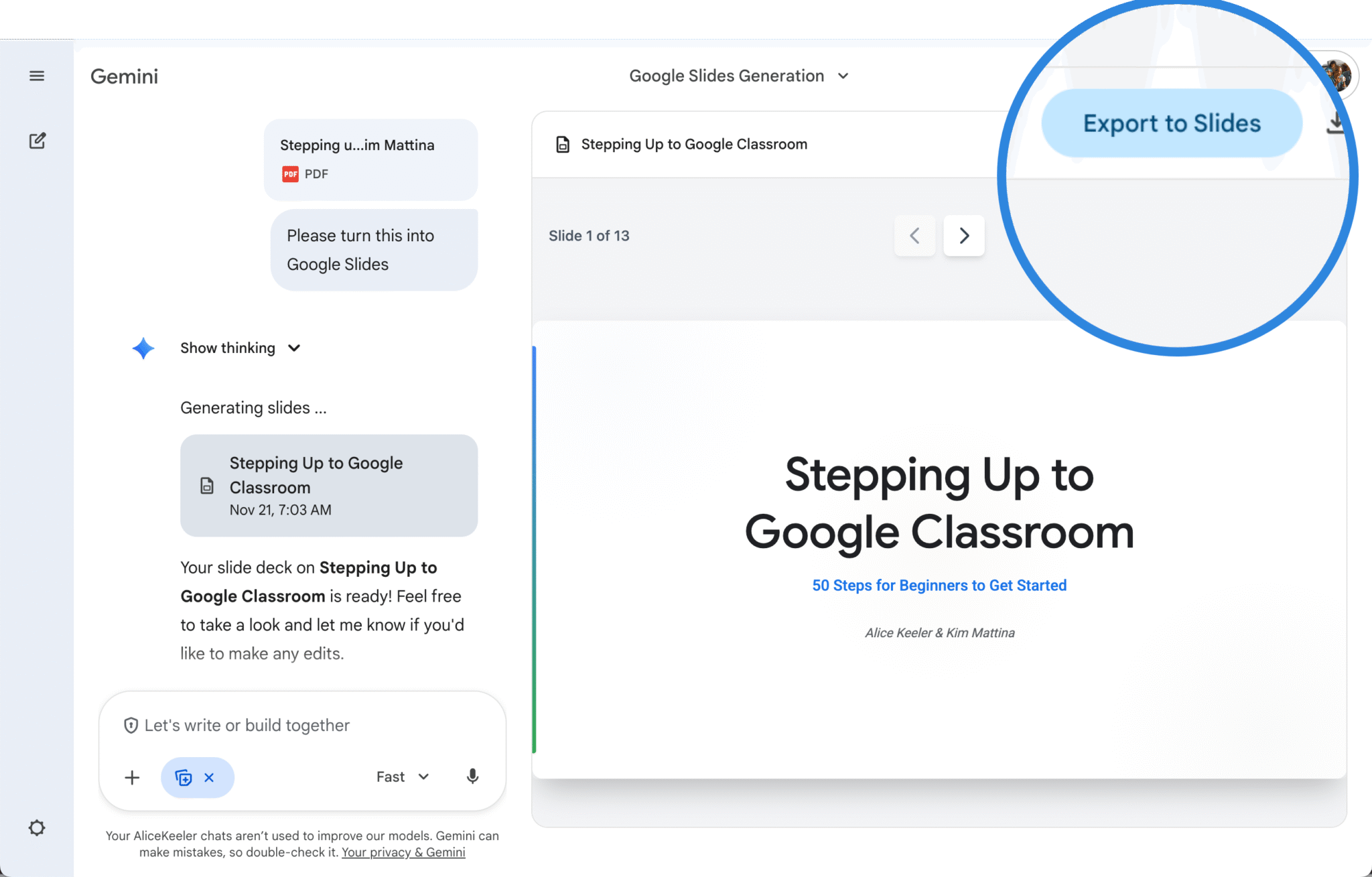 Magically Create Google Slides with Google Gemini - Teacher Tech with ...